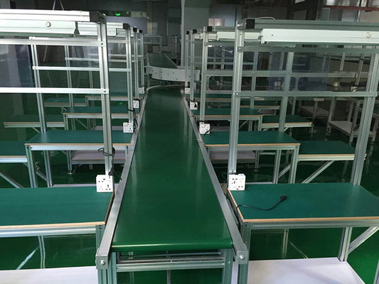 Adjustable Speed Slope PVC Belt Conveyor , Light Material Handling Conveyors
