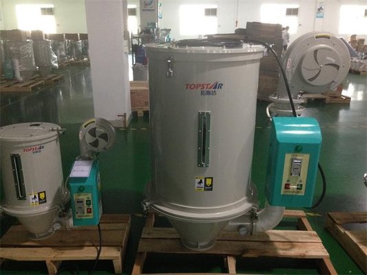 Air Flowing Pellets Dehumidifying Hopper Dryer Barrel Timer Opetional Aluminum Casting