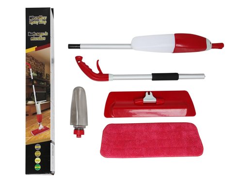 Semi - translucent / Pure White Microfiber Dust Mop With Aluminum Handle