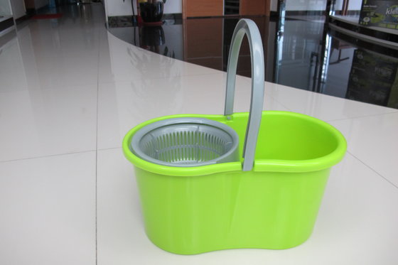 Light weight 360 Spin Mops Spin Dry Bucket , Removable Stainless steel handle