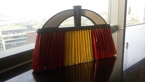 Flexible Bristles Long Lasting Fibers Household Broom Large Straight Broom