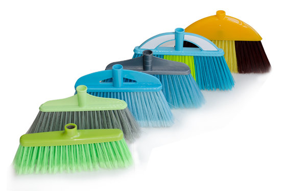 Green 43 Inch Large Upright Plastic Brooms for Home Clean Besom Brush