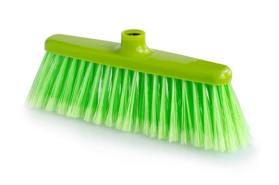 Green 43 Inch Large Upright Plastic Brooms for Home Clean Besom Brush