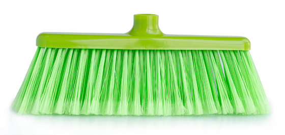 Green 43 Inch Large Upright Plastic Brooms for Home Clean Besom Brush