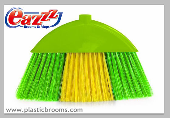 Blue Large Straight Broom / Lobby Plastic Brooms , 48" Length and 9" Width