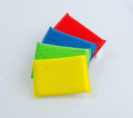 Kitchen Dish Bowl Nylon - Threaded Plastic Brush Cleaning Pads 4 Pcs