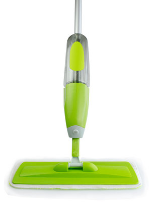 Green Spray Flat Microfiber Dust Mop For Home Hardwood Floor 600 ml