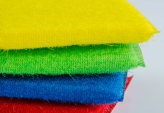 Kitchen Dish Bowl Nylon - Threaded Plastic Brush Cleaning Pads 4 Pcs