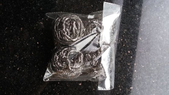 15g 4 Count Stainless Steel Scrubbers Cleans Scratching Surfaces