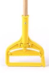 Smart Varnished Wooden handle Mop Clip / heavy duty mop holder