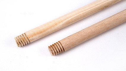 Domed End Italian Thread Broom Handles common length smooth and straight