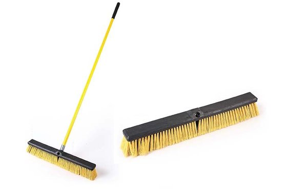Metal Handle Big hook Industrial Push Brooms Aluminium screw