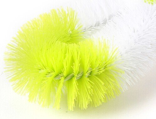 Stiff Fiber Toilet Plastic Brush , Round Brush Head Household Cleaning Tool