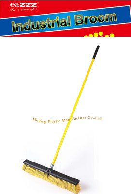 Metal Handle Big hook Industrial Push Brooms Aluminium screw