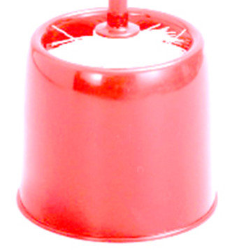 Red Heavy Duty Plastic Brush with Plastic Holder Eco friendly