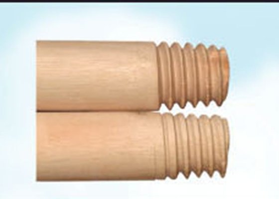 Natural Wooden Broom Handles with Round Hook / Cleaning tools