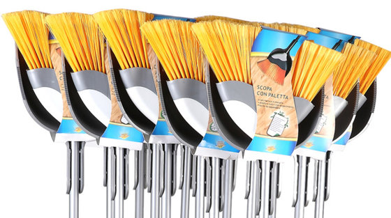 15 Holes Deluxe Angle Broom Display Cases for Supermarket Cleaning Product