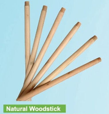 No knots Cleaning tools Natural Broom Handles with Metal Thread