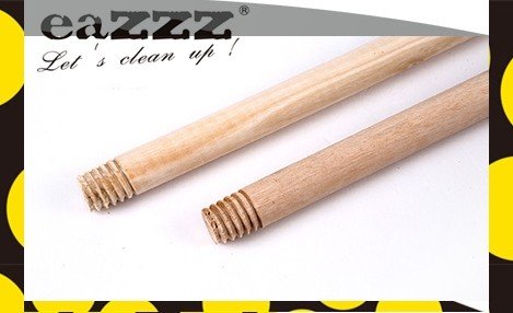 Varnished Wooden Broom Handles Replacement for Rubber Plunger