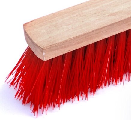 Wooden Block 60cm Sweeping Brooms with Stiff Fiber For wet grass heavy dirt