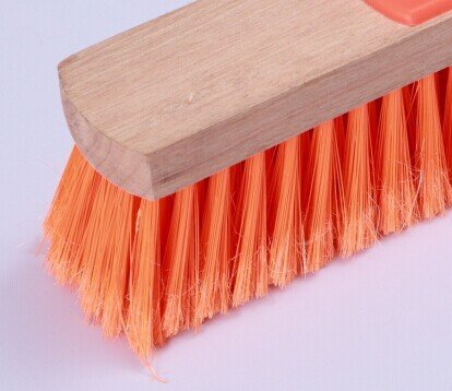 Orange Sweeping Brooms / Garden Broom For Streets parking lots and driveways
