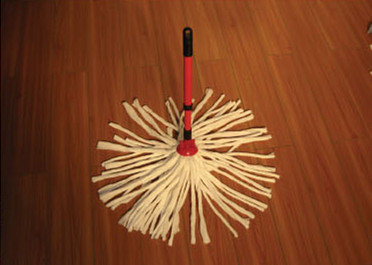 White easy floor cleaning mop with Non woven mop head  For indoor or outdoor