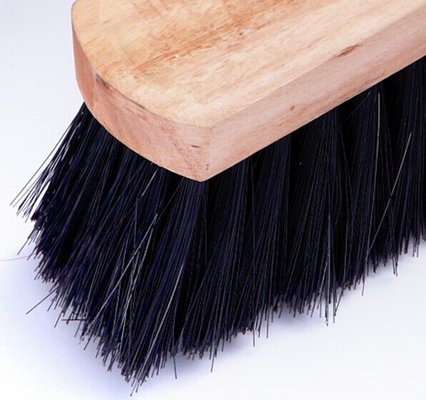Soft Bristle Sweeping Broom with PP Screw ,  30cm Wooden Block