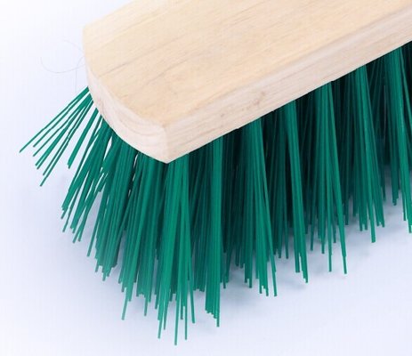 Wooden Sweeping Broom with Stiff Bristle Single Screw Durable Sweeper