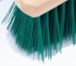 Green PP Screw Wooden Sweeping Brooms Durable Push Broom 23cm
