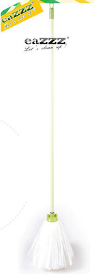 Polyester 150g PVC Wooden Handle Nonwoven Deck Mops / floor cleaning mop