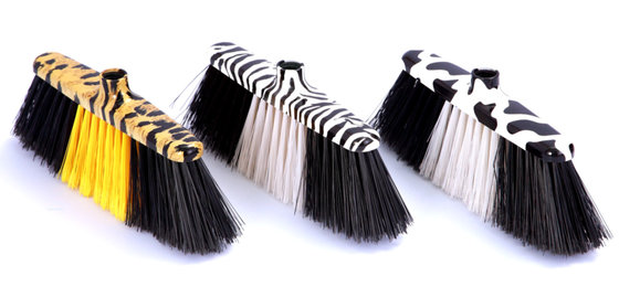 PVC Sweeping Plastic Brooms Head Floor Broom Print household cleaning tools
