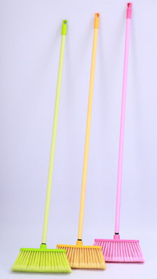 Sweeping PVC Colorful Eco friendly Plastic Broom Medium Soft Bristle