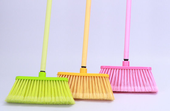 Sweeping PVC Colorful Eco friendly Plastic Broom Medium Soft Bristle