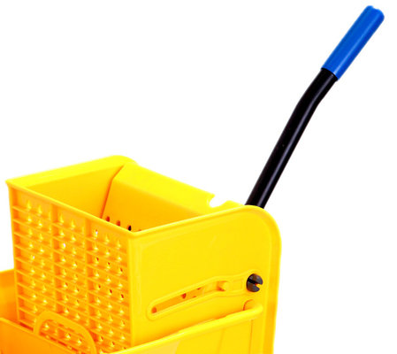 20L Industrial Mop Bucket Wring Trolley with Water Wringer Car Pushing Handle