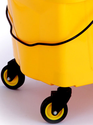 36L Commercial Press Mop Wringer Trolley With Pushing Handle / Four Wheels