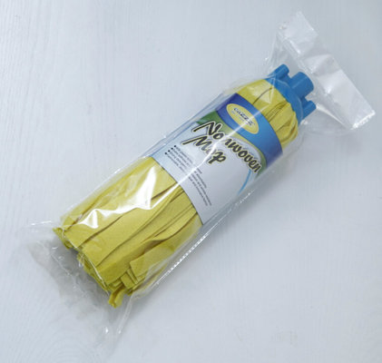Polyester 150g PVC Wooden Handle Nonwoven Deck Mops / floor cleaning mop