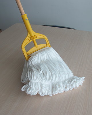 Eco friendly Cleaning White Cotton wet mop heads refill for Home