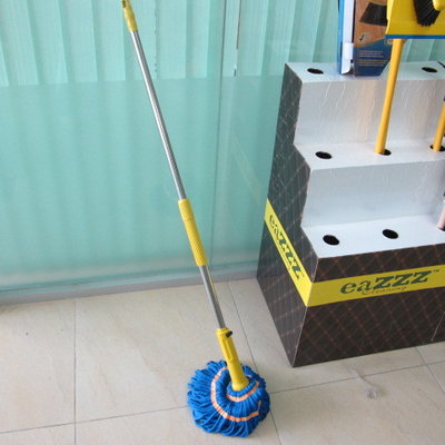 360 Looped End Clean Twist Mop with Microfiber / Yellow holder