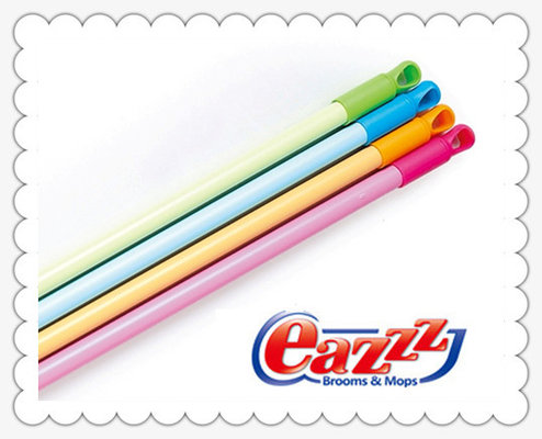 Wooden Handle Plastic Brooms with PVC Coated , plastic bristle broom
