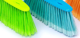 Environmental Straight Broom , Indoor tiff bristle broom long handle