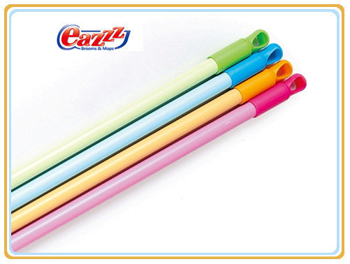 Household Colorful Plastic Brooms with PVC Coated Wooden Handle