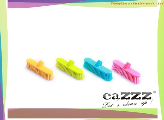 Scrub Brush Plastic Brooms / Dust Pan Broom For Dust Cleaning