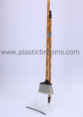 85cm Folding Long Handled Dustpan Collector with Broom Set