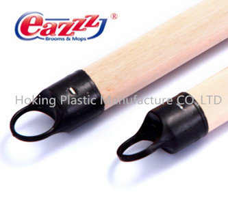 Natural Wood Broom Handles Small Hook for push , 1200cm x 22mm