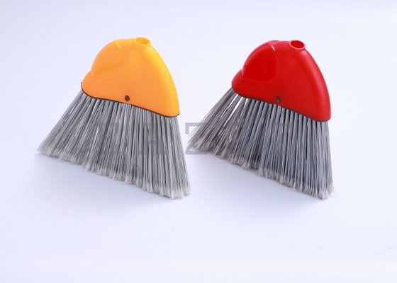 Indoor Red / Yellow Plastic Brooms PVC Coated For Household Hotels