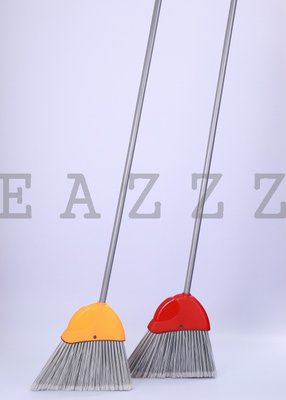 Indoor Red / Yellow Plastic Brooms PVC Coated For Household Hotels
