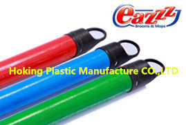 Eco-friendly PVC Coated Wood Broom Handles 110cm with Small Hook