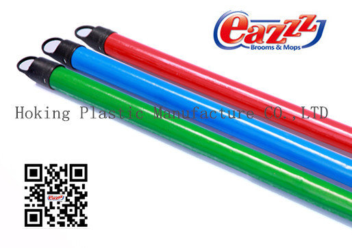 Eco-friendly PVC Coated Wood Broom Handles 110cm with Small Hook
