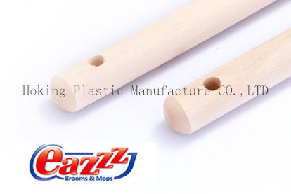Round Hook Strong Broom Handles / Natural Varnish Wooden Handle