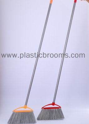X - Large Deluxe Angle Plastic Brooms PVC Coated Wodden Handle Home Cleaning